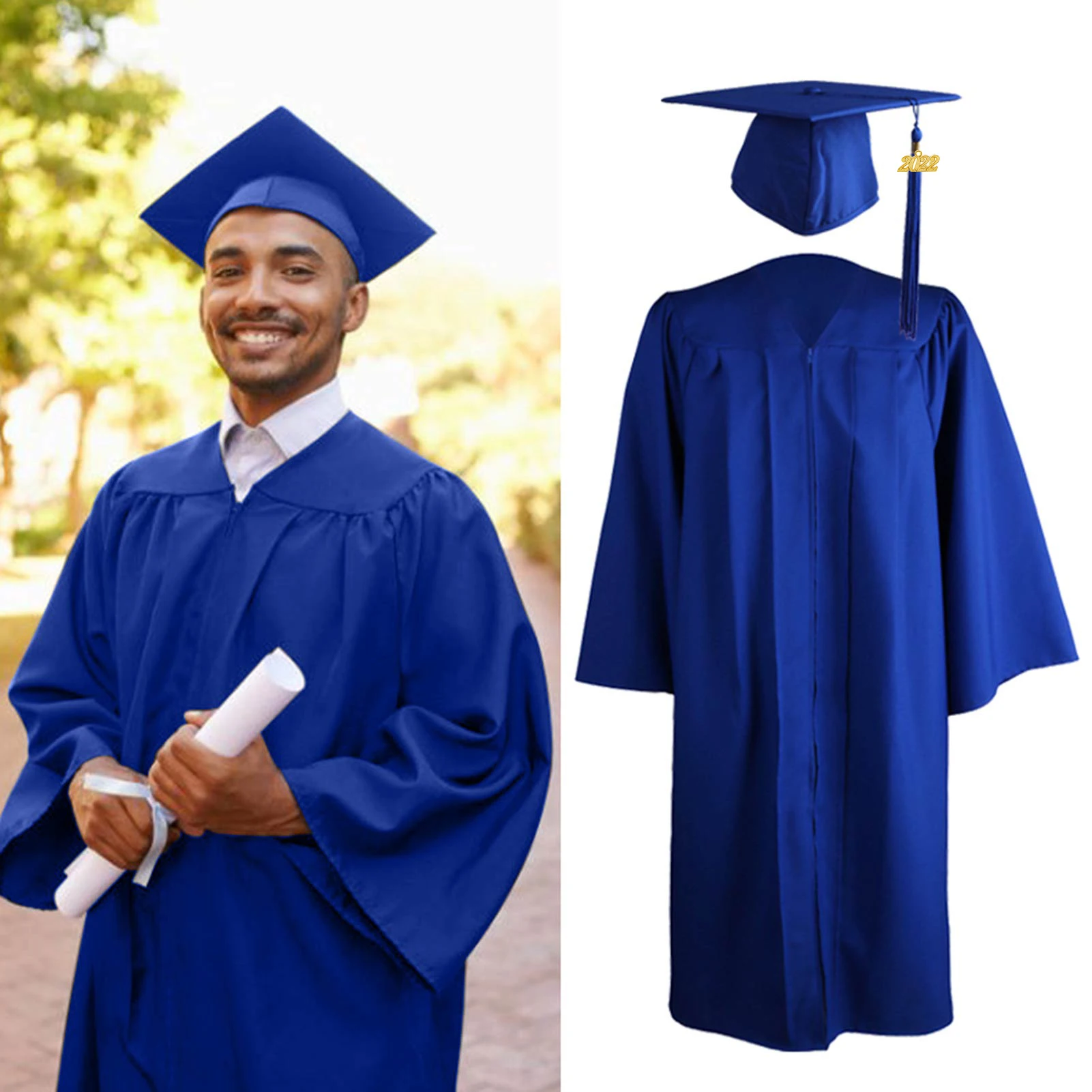 Blue Graduation Cap 2022