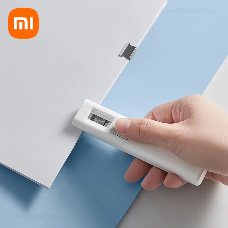 Xiaomi-Mijia-Hand-Paper-Clipper-With-168-Refills-Metal-Pusher-Stapler ...