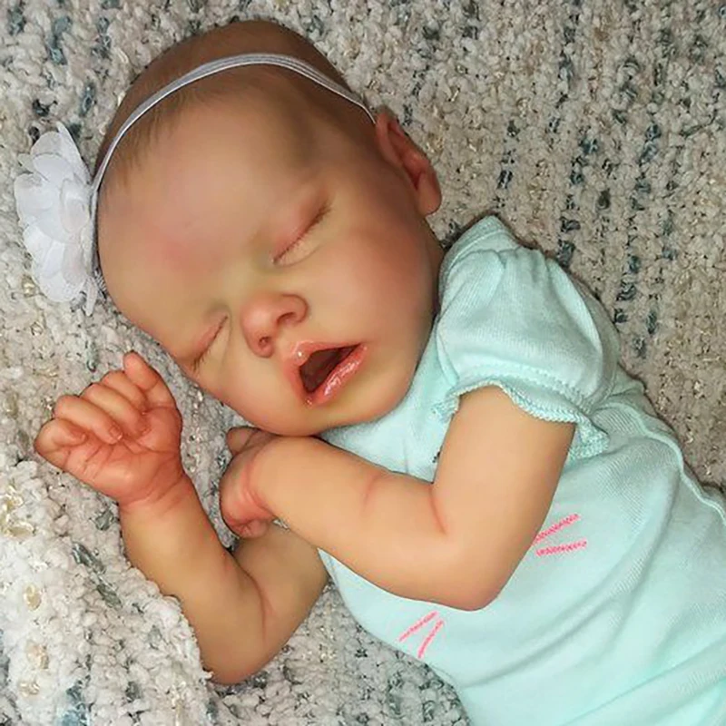 Boneca-Premature-Baby-Reborn-Girl-Twin-A-Acabado-Pintado-Vinil-De-Corpo ...