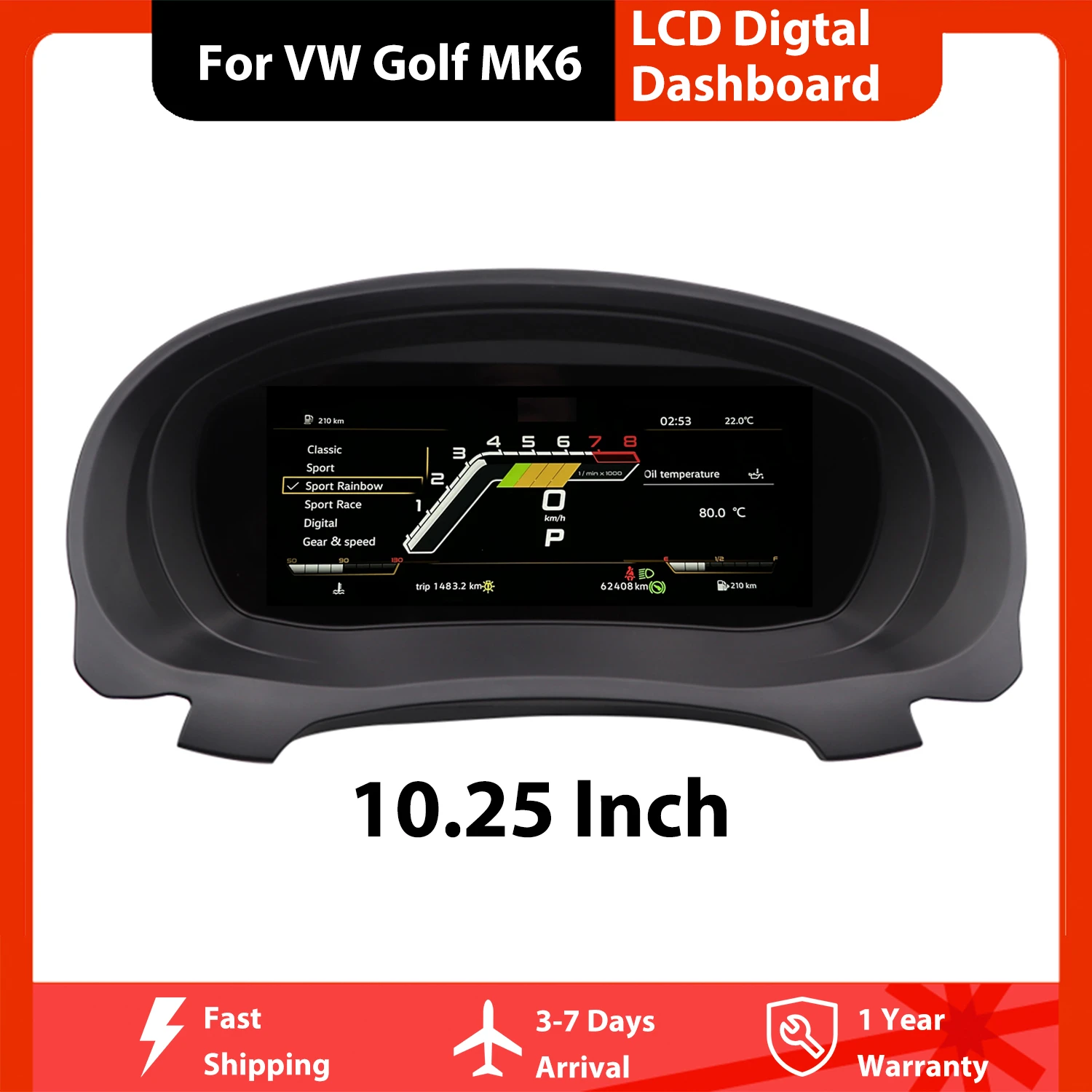 10.25 cluster cluster instrumento de cluster digital do carro para ...