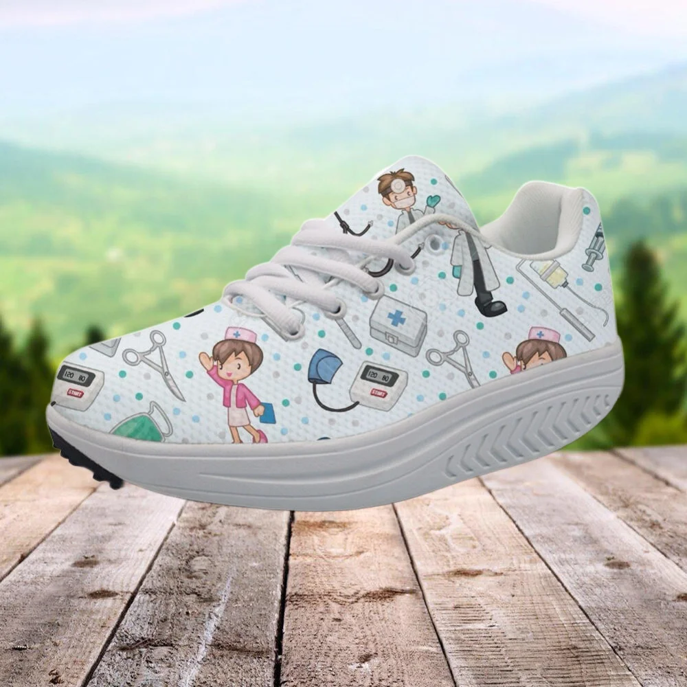 Nursing Sneakers Instantarts Shoes | Women Shoes Nurse Design ...
