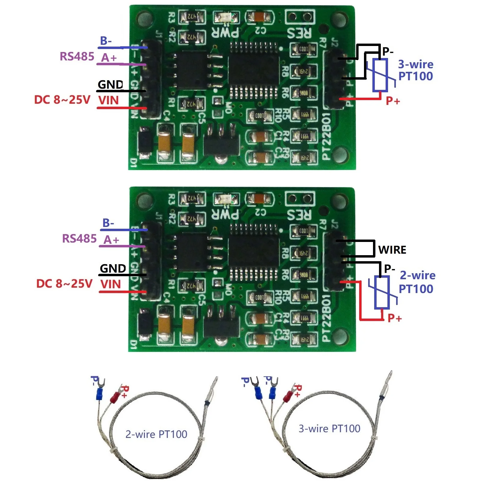 RS485-PT100-RTD-termopar-Celsius-Fahrenheit-Medici-n-de-temperatura ...