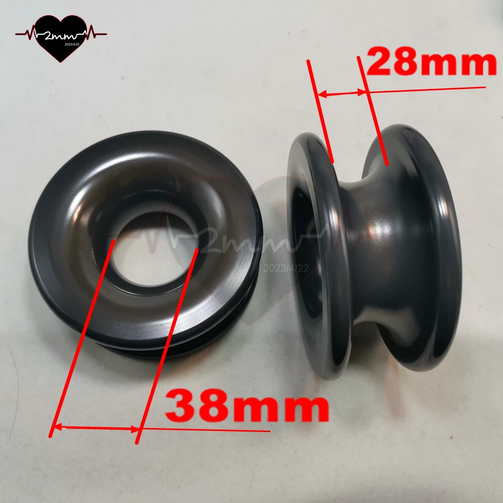 R38x28 hard anodize with PTFE coating big size low friction rings for ...