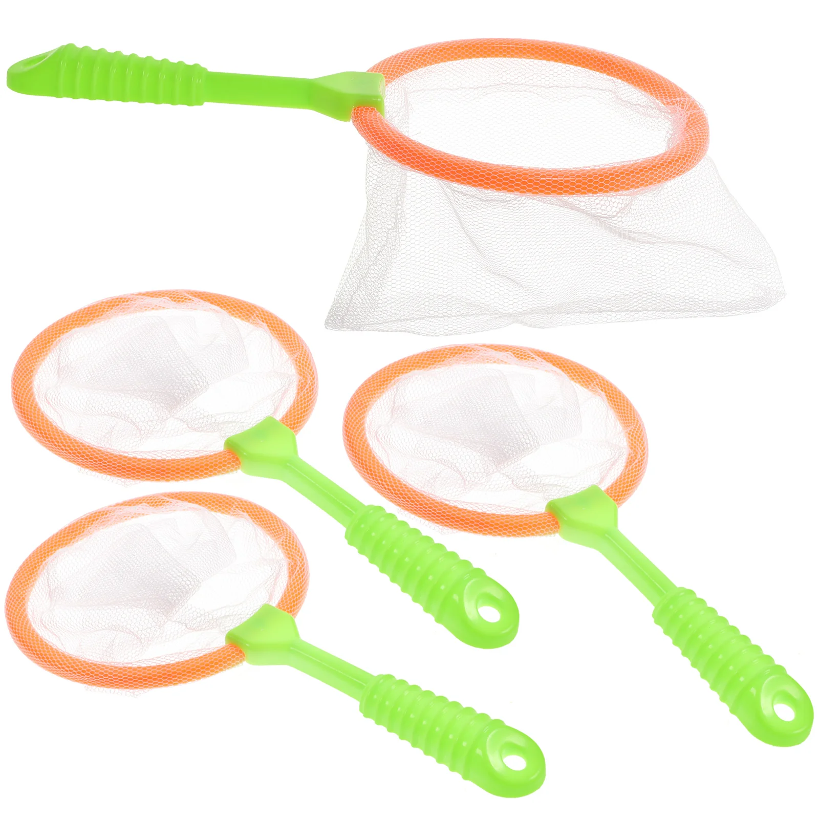 4pcs Children's Plastic Fishing Nets Kids Bug Bath Colored Catcher Nets ...