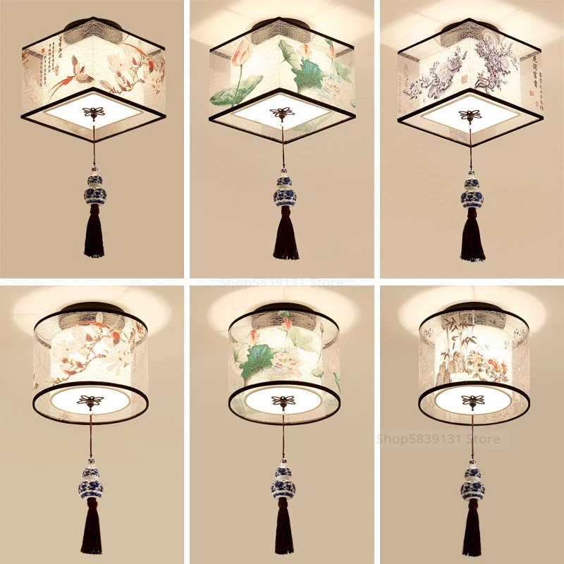 Classical Simple Chinese Style Ceiling Lights Round Square Led Ceiling ...
