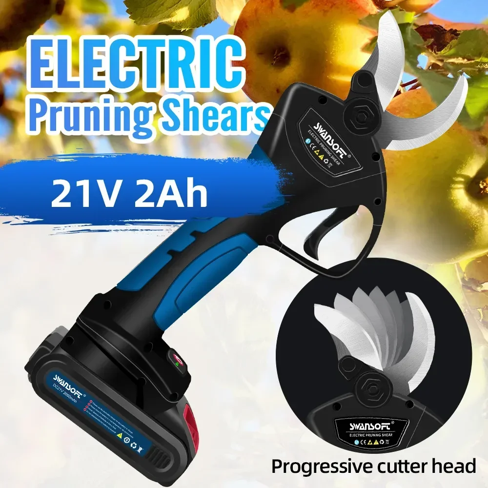 Swansoft-8605-40mm-Professional-Cordless-Electric-Pruning-Shears-Power ...