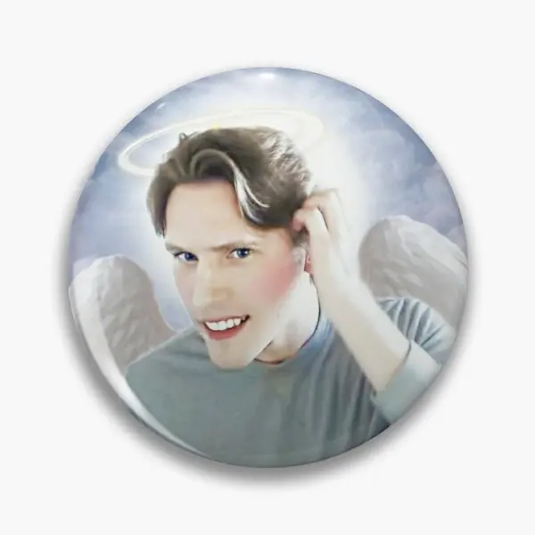 Sweet Angel Jerma Customizable Soft Button Pin Collar Metal Women Gift Brooch Decor Cute Cartoon ...