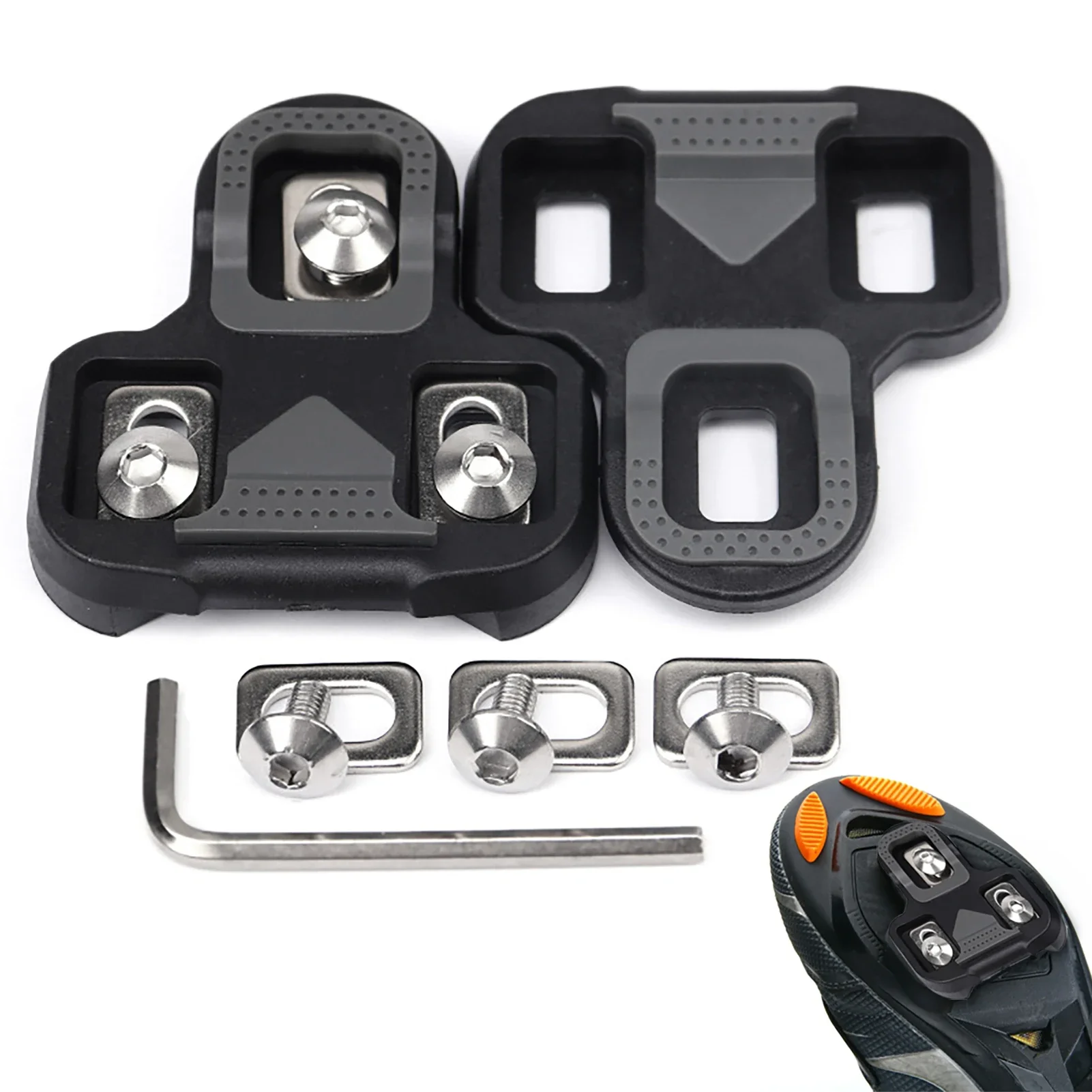 Road-Bike-Cleat-For-Look-Pedal-Bike-Shoes-Cleats-Anti-Slip-Self-locking ...