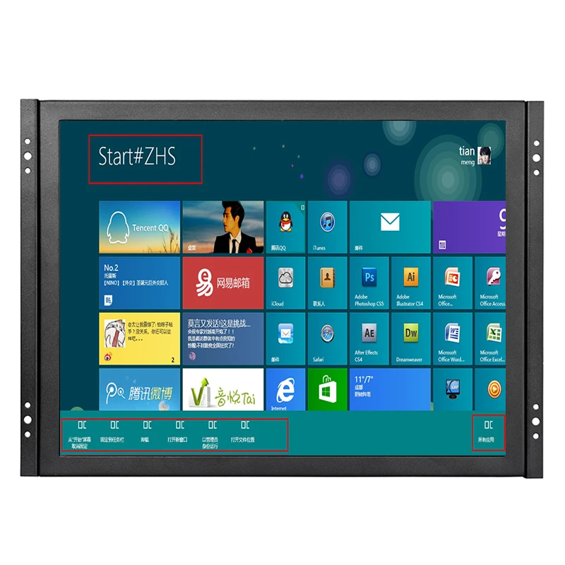 Anwell15-monitor De Tela Touch Industrial Resistente E Capacitiva ...