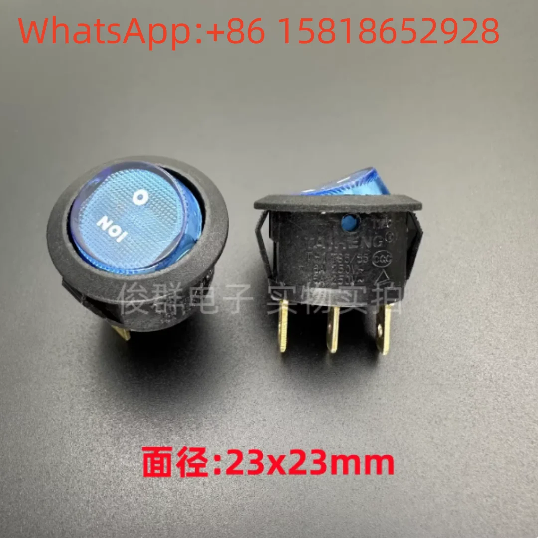 5 pieces TAIHENG TH1 boat-shaped switch button with light, 3-pin, 2 ...