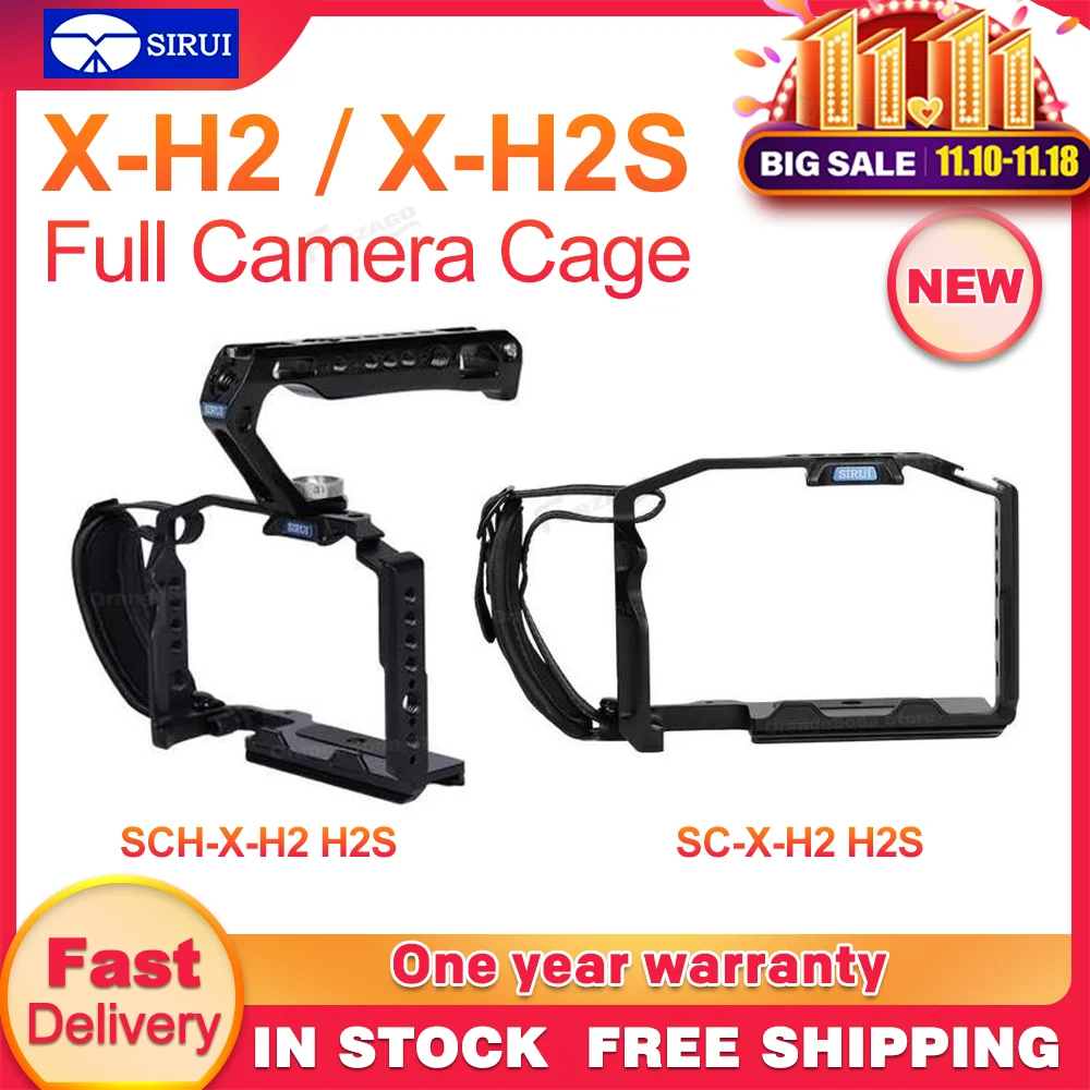 Sirui X-H2/X-H2S Full Camera Cage NATO rails for Mounting Accessories ...