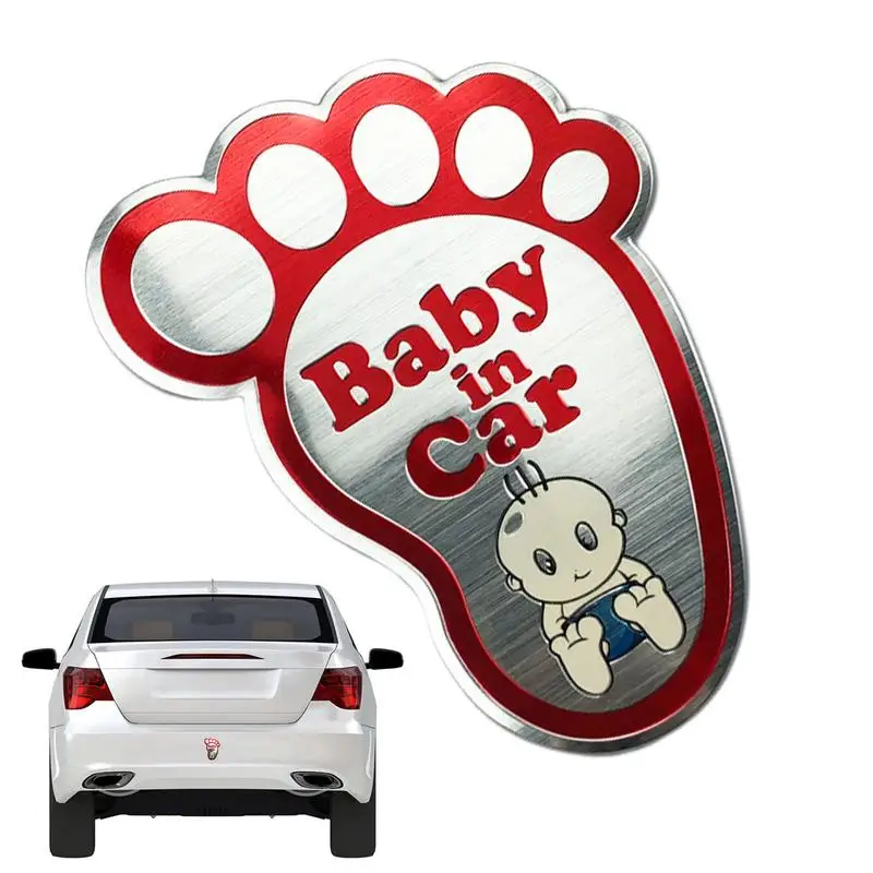Removable-Baby-In-Car-Sticker-Decal-Car-Parking-Safety-Sign-Baby-On ...