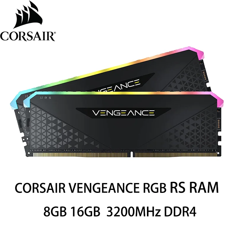 Memória do desktop do ram 8gb 16 3200mhz ddr4 dos rs do rgb da vingança ...