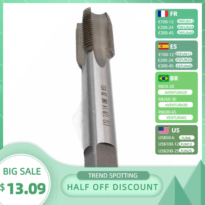 Hand-Taps-Right-Hand-Thread-Tap-Manufacturing-1-Pcs-7-8-14-UNF-For ...