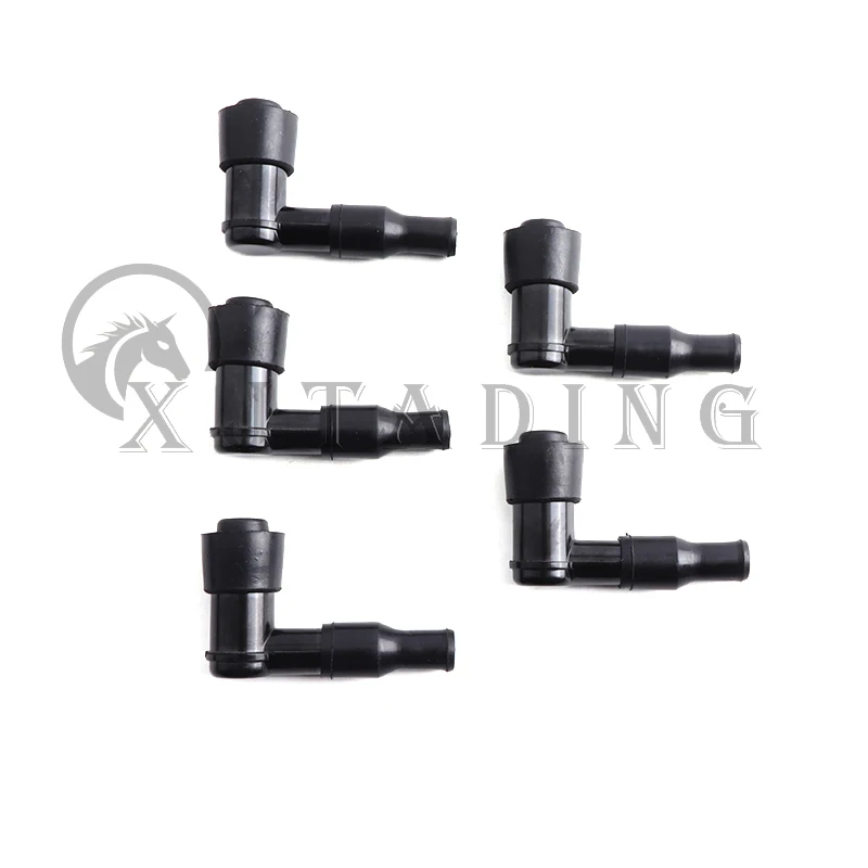 5 Pcs Universal Motorcycle Ignition Spark Plug Cap Moped Scooter Dirt ...