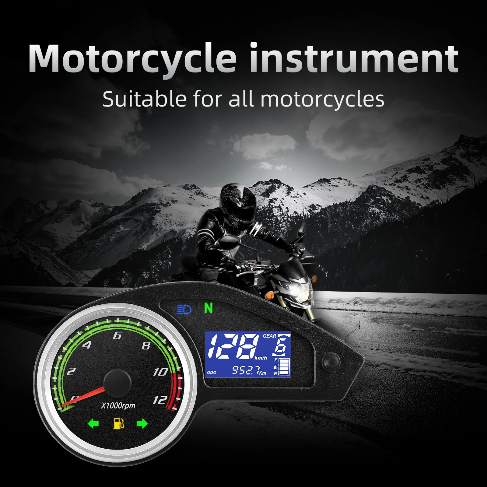 Motorcycle-Speedometer-LCD-Instrument-Digital-Indicator-Panel-For-Honda ...