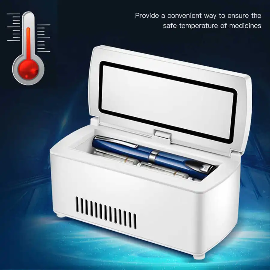 Household-Insulin-Cooler-Portable-Mini-Fridge-Travel-Case-Medical-Drug ...