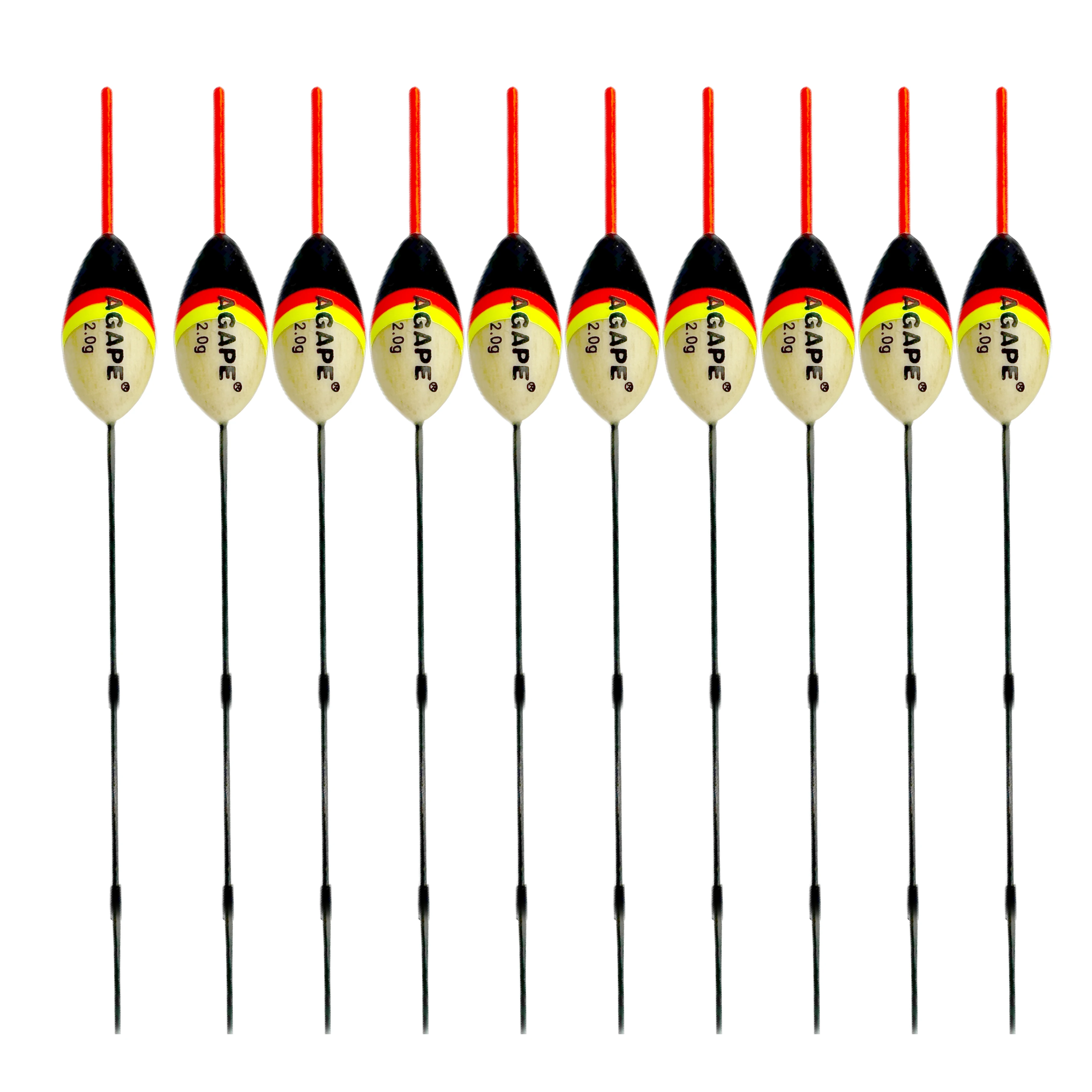 Agape-10pcs-Lot-Balsa-Stick-Floats-For-Fishing-Pole-Bobbers-1-0g-1-5g-2 ...