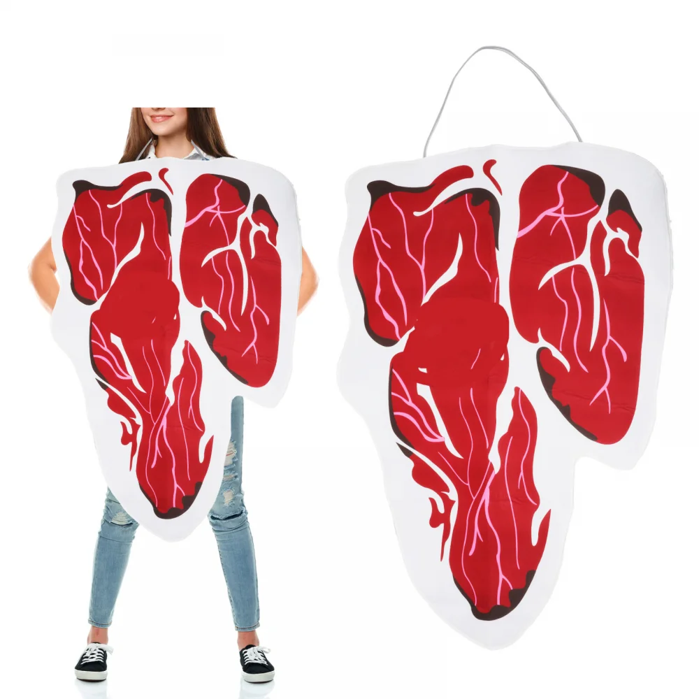 Steak-Halloween-Costume-Funny-Food-Meat-Outfit-for-Adult-Novelty-Food ...
