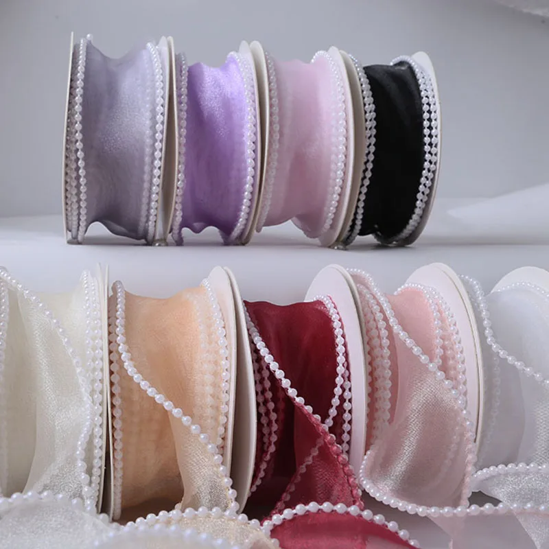 Fishtail-Pearl-Edge-Yarn-Ribbons-4cm-wide-4-5M-Long-Organza-Voile-DIY ...