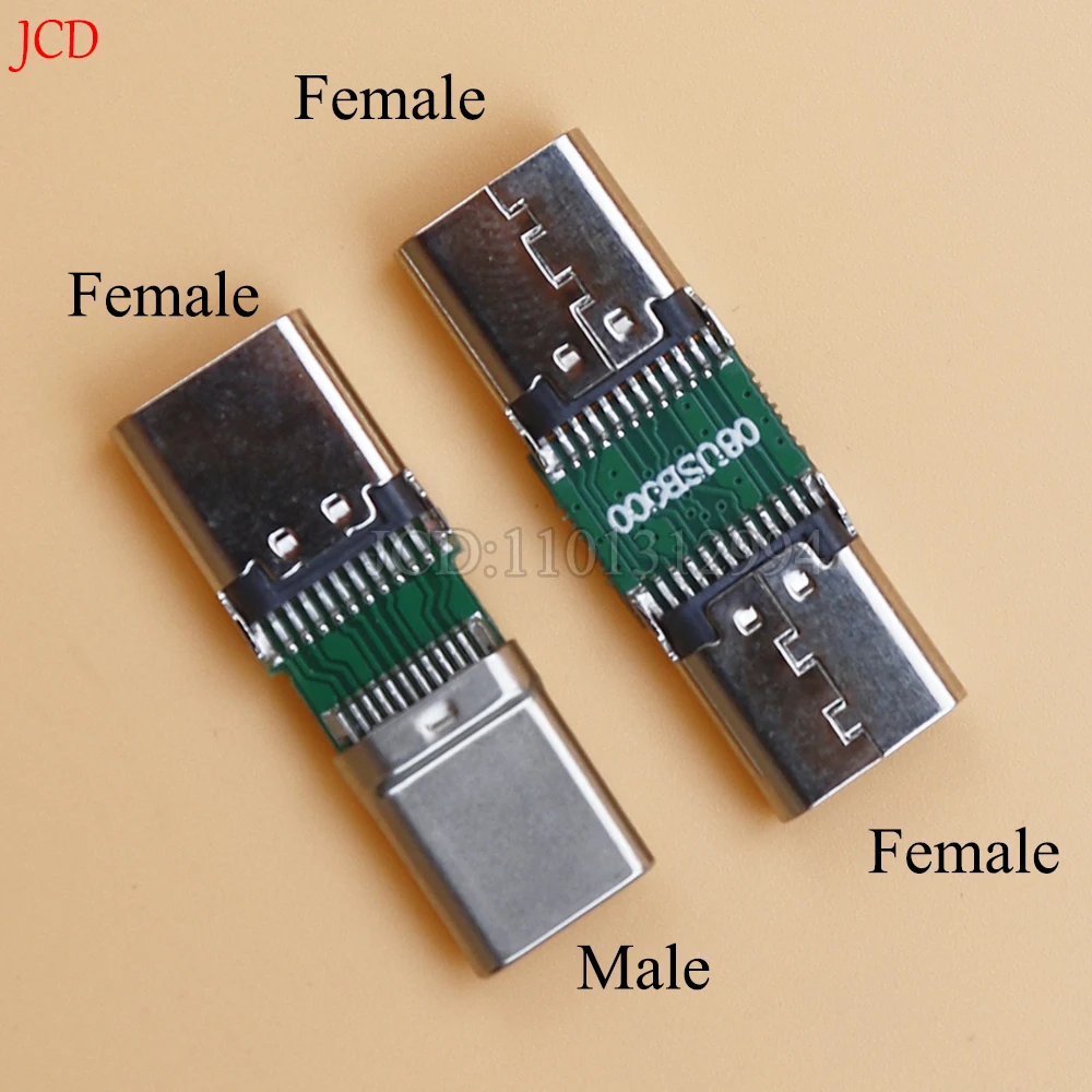 1/2/5pcs USB Type C Connector 24Pin Male Plug to Female jack Extension ...