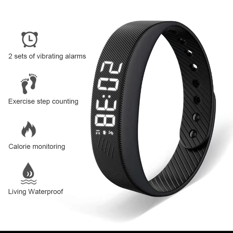 Pulsera-inteligente-LED-Digital-impermeable-reloj-inteligente-Smartband ...