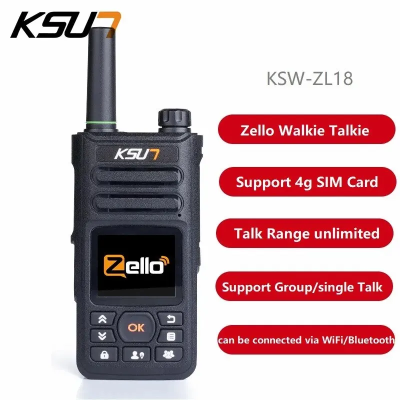 Ksut-Zl18-Zello-Walkie-Talkie-4G-Sim-Kaart-Wifi-Netwerk-Mobiele ...