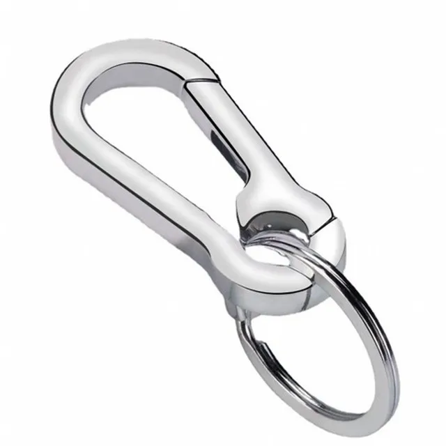 Keychain Buckle for Men Stainless Steel Key Ring Key Chain Hook Outdoor ...