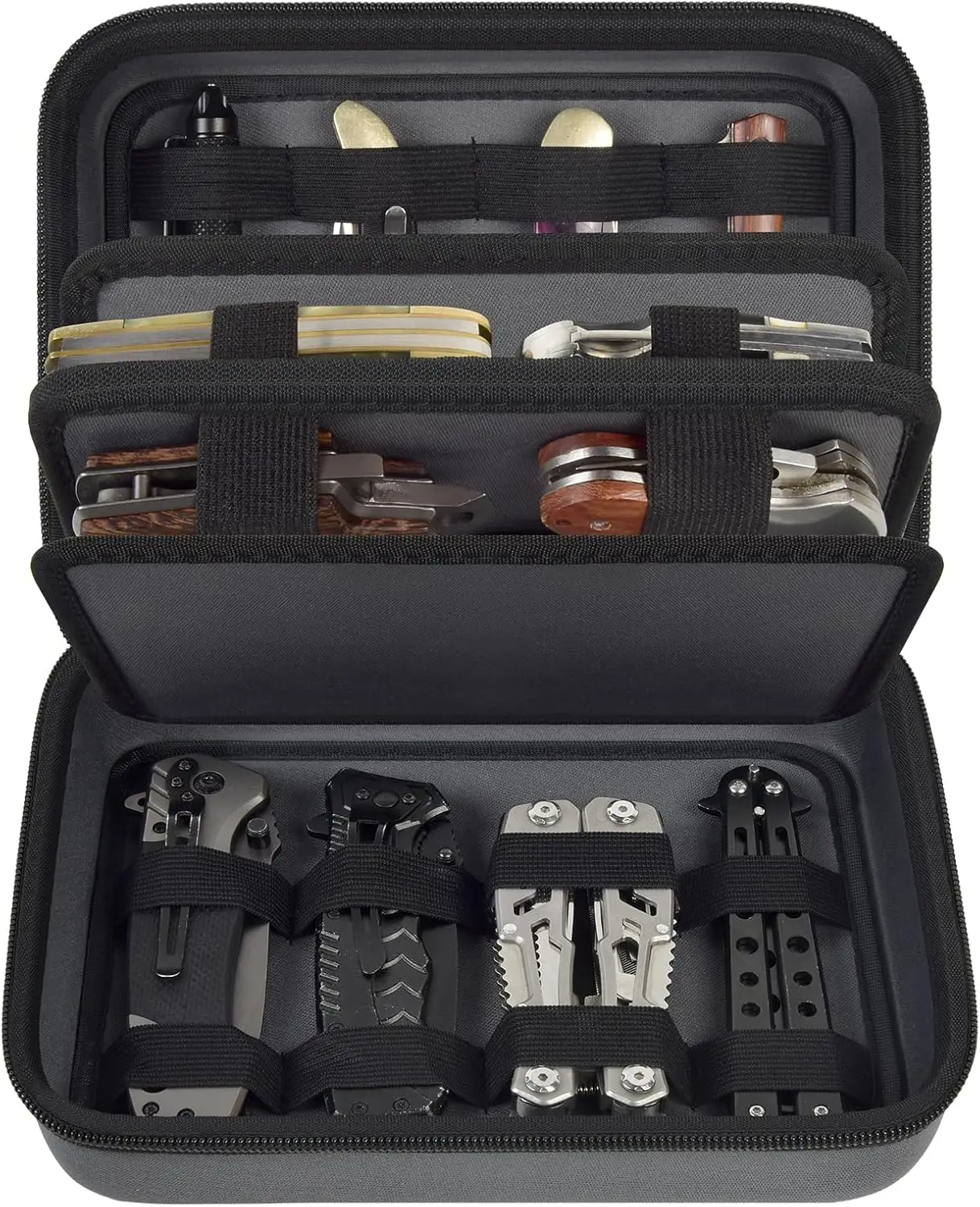 Pocket-Knife-Display-Case-24-Folding-Knife-Collection-Storage-Organizer ...