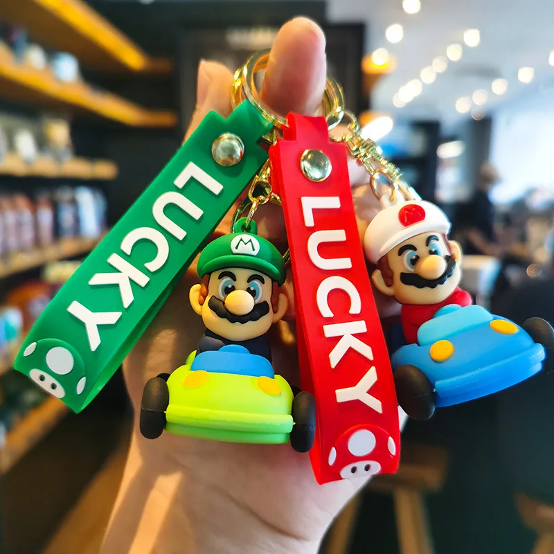 Super-Mario-Drive-Keychain-Mario-Bros-Luigi-Sapo-Yoshi-Bowser-Action ...