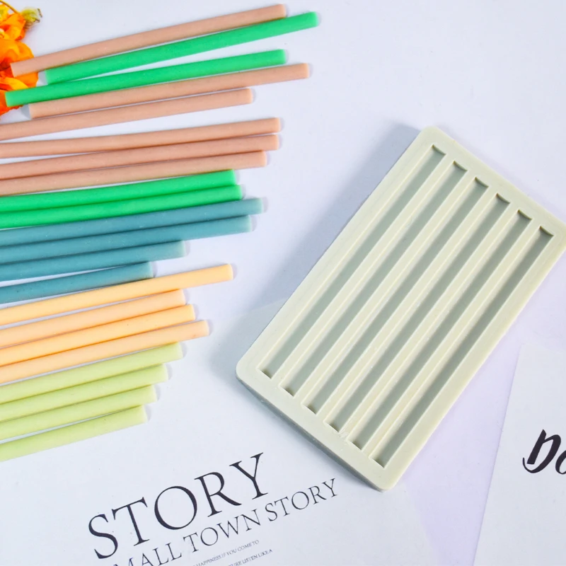 DIY-Sealing-Wax-Stick-Silicone-Mold-Half-Round-Long-Strip-Lacquer-Wax ...