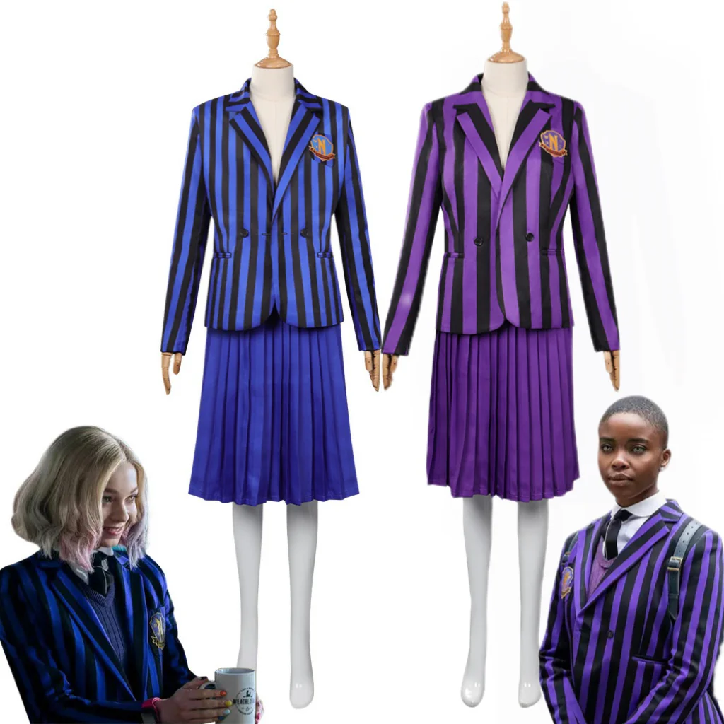 Wednesday-Addams-Joy-Sunday-Enid-Sinclair-Cosplay-Costume-School ...