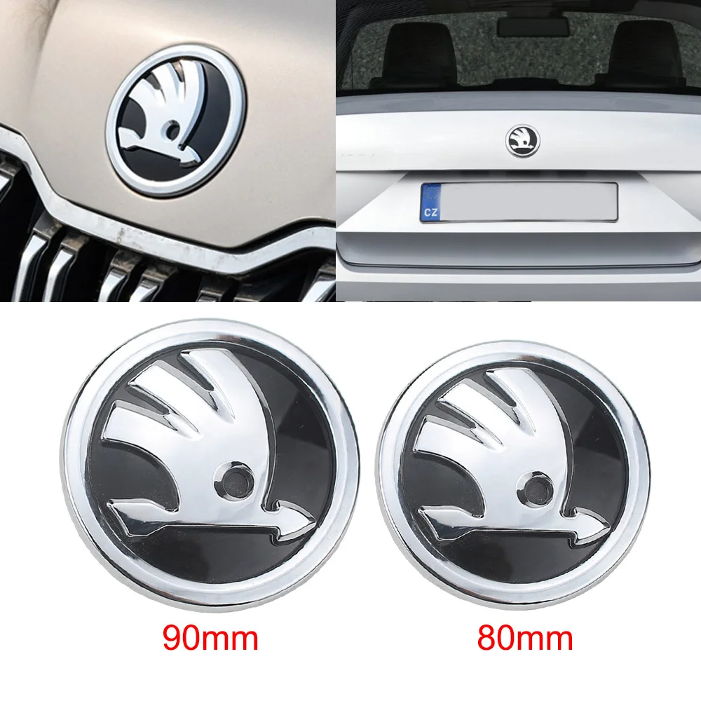 90/80mm 3D Front Bonnet Rear Boot Trunk Car Styling Badge Emblem ...