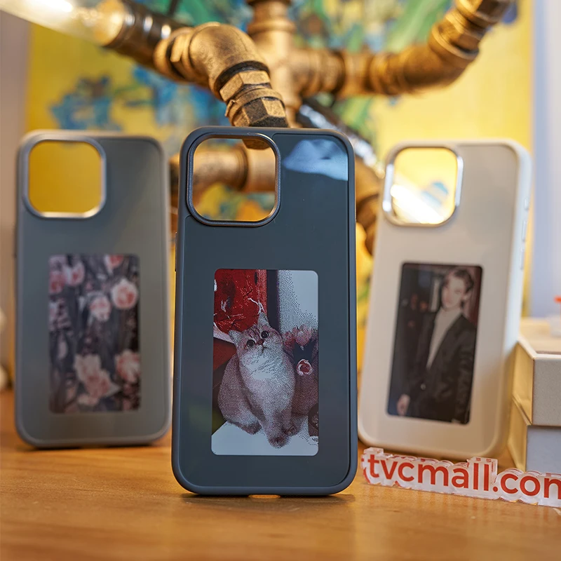 Eink-Screen-Smart-NFC-Phone-Case-DIY-Atualizar-APP-Capa-Protetora ...
