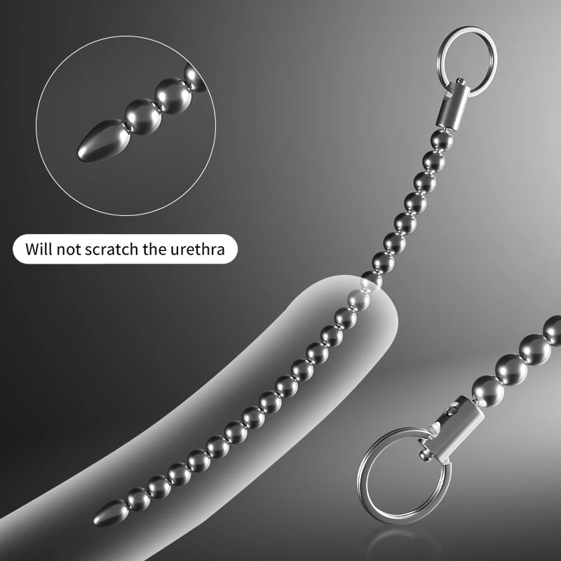 Stainless-Steel-Urethral-Pull-Beads-Sounding-Massager-SM-Insert ...