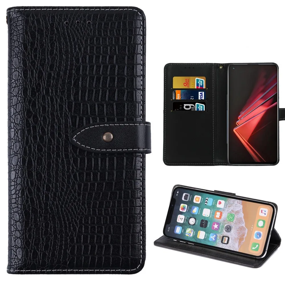 For-Blackview-N6000SE-Case-Flip-Crocodile-pattern-Leather-Case-For ...