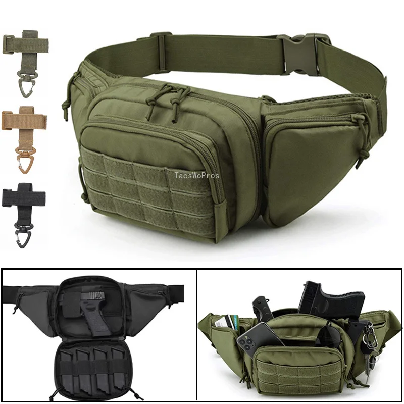 Tactical Gun Waist Bag Chest Holster Training | Tactical Gun Bag Pistol ...