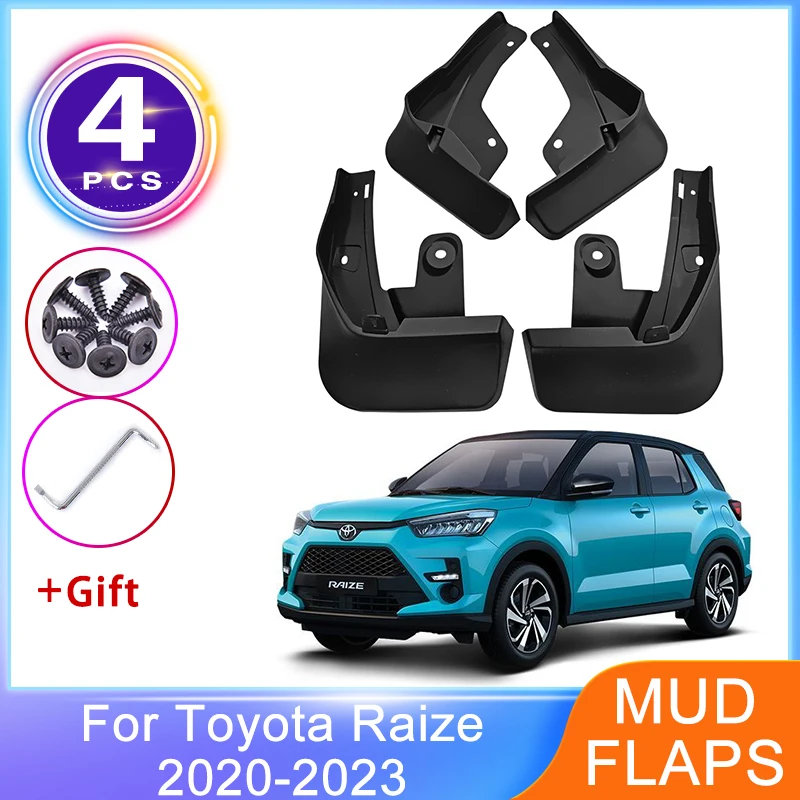 Mudguards for Toyota Raize Daihatsu Rocky A200 Subaru Rex 2020~2023 Mud ...