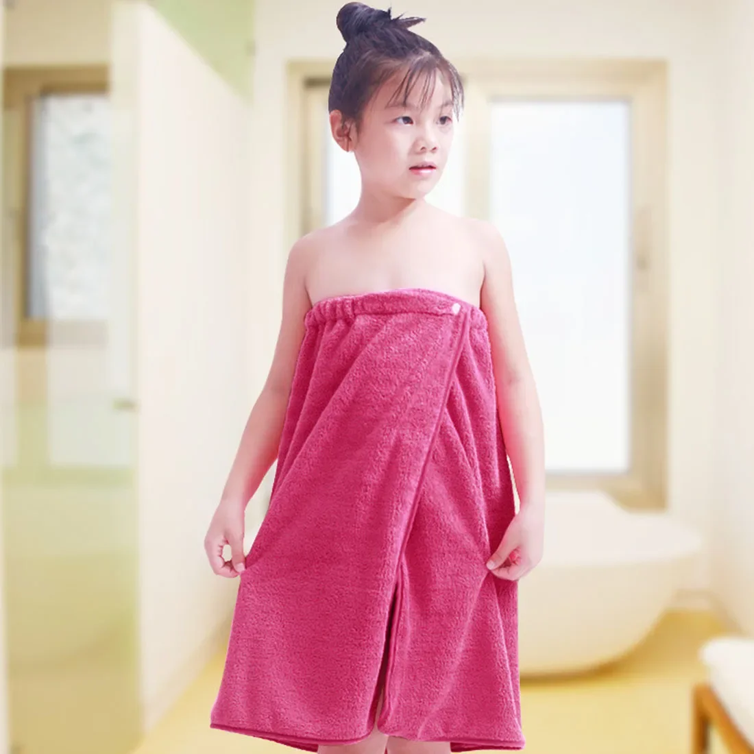 Baby-Girl-Bath-Towel-Cute-Bathrobe-Wrap-Beach-Poncho-Towel-Quick-Dry ...