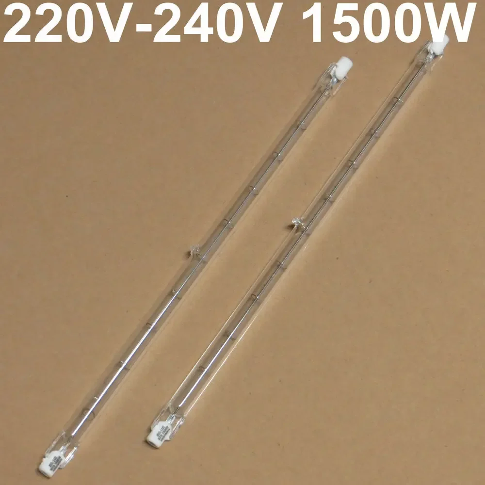 2Pcs 1500W Halogen J-Type 220-240V 1500W 254mm Linear T3 R7S Quartz ...