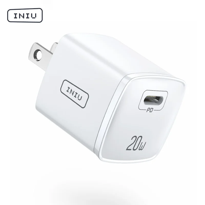 Iniu 20W Pd Usb C Wall Charger Telefoon Cord Us Plug Voor Iphone 13 12 ...