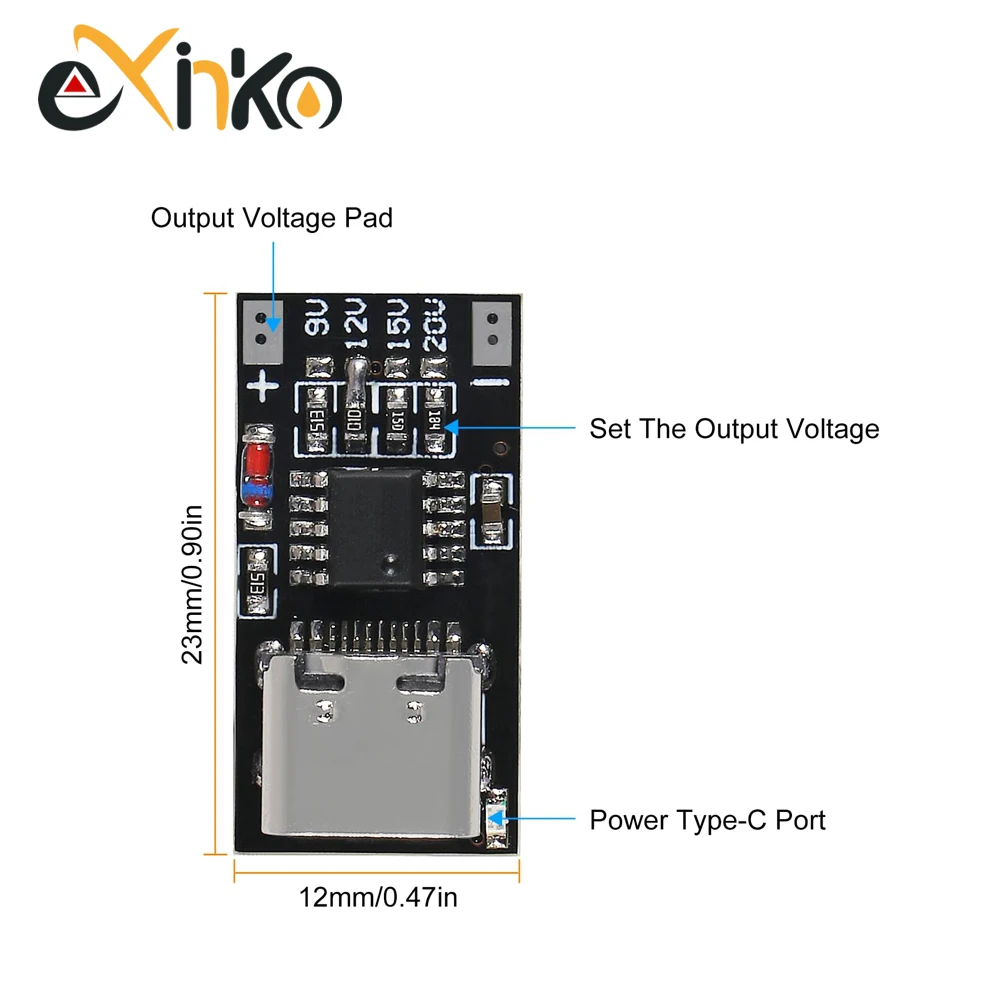 Модуль зарядного устройства USB Boost Type C PD2.0 PD3.0 | AliExpress