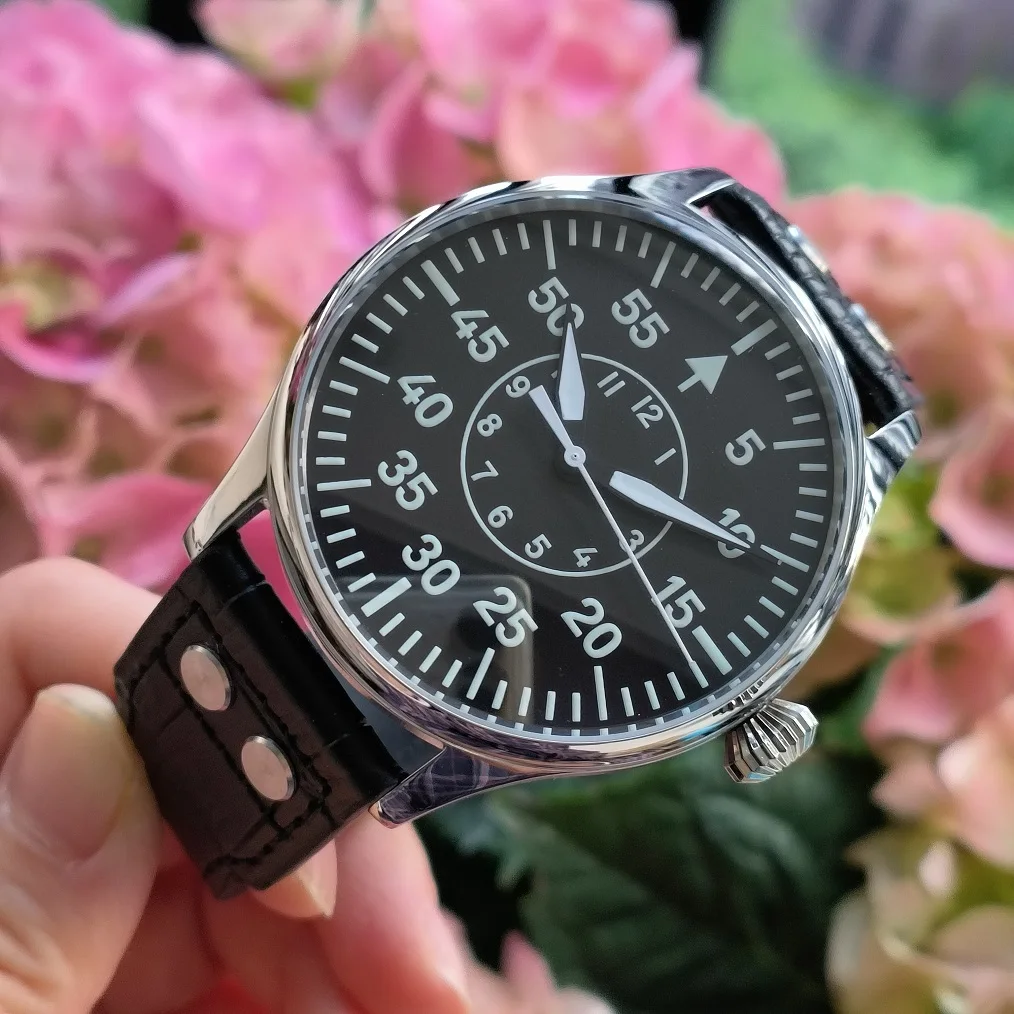 44mm-automatic-watch-Men-s-watch-Japan-NH35-movement-Black-dial ...