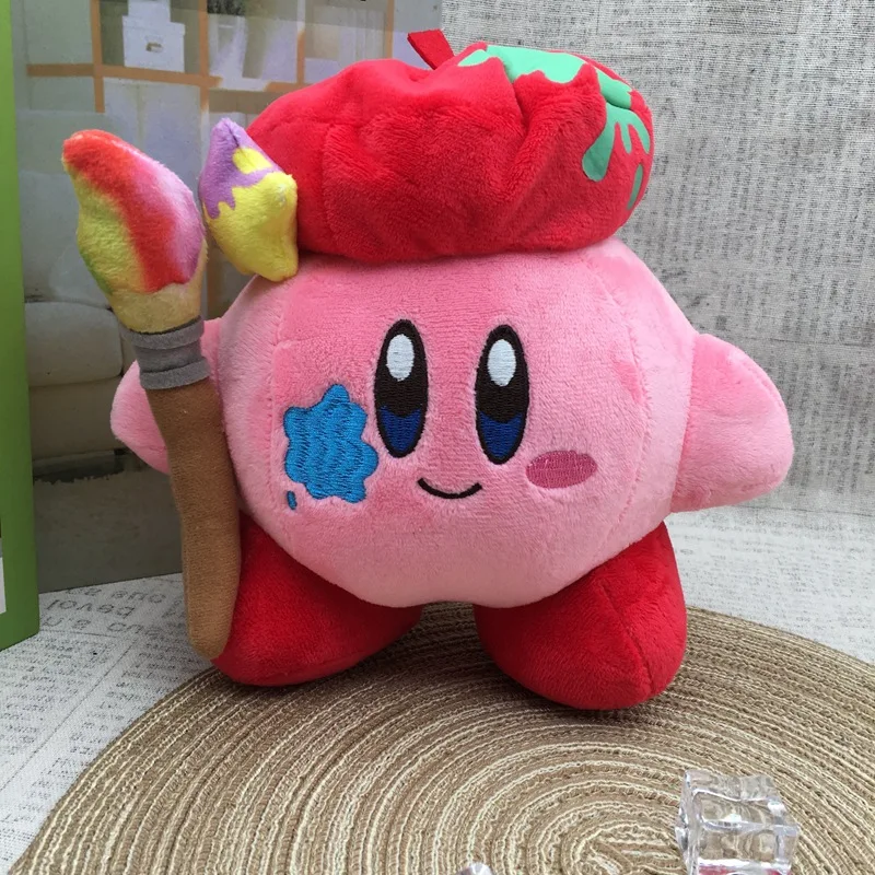 Kirby-Kawaii-Painter-Plush-Toy-Pillow-Anime-Game-Sofa-Plushies-Dolls ...