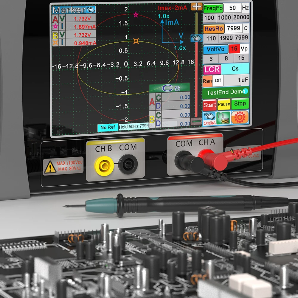Curve Tracer Handheld ASA VI Curve Tester 2 Channel 4 Gear Circuit ...