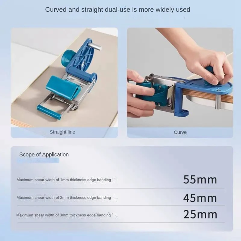 Edge Banding Trimmer Woodworking Curved/Straight Dual Quick Edge ...