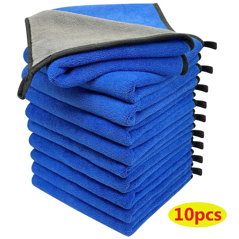3/5/10pcs Microfiber Cars Wash Towels Extra Soft Cleaning Rag For Car ...