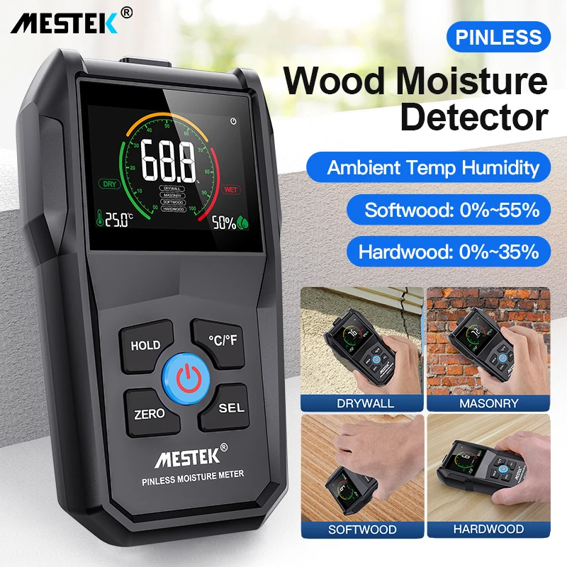MESTEK-Wood-Moisture-Meter-Digital-Higrometro-Hygrometer-Quick-Probe ...
