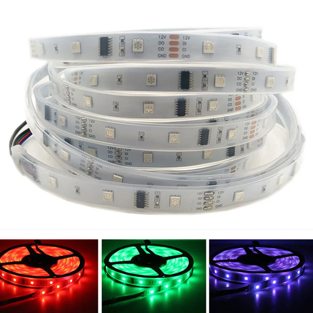 DC12V-6803-IC-Digital-RGB-Led-Strip-5050-30LED-m-5m-150LED-Dream-magic ...