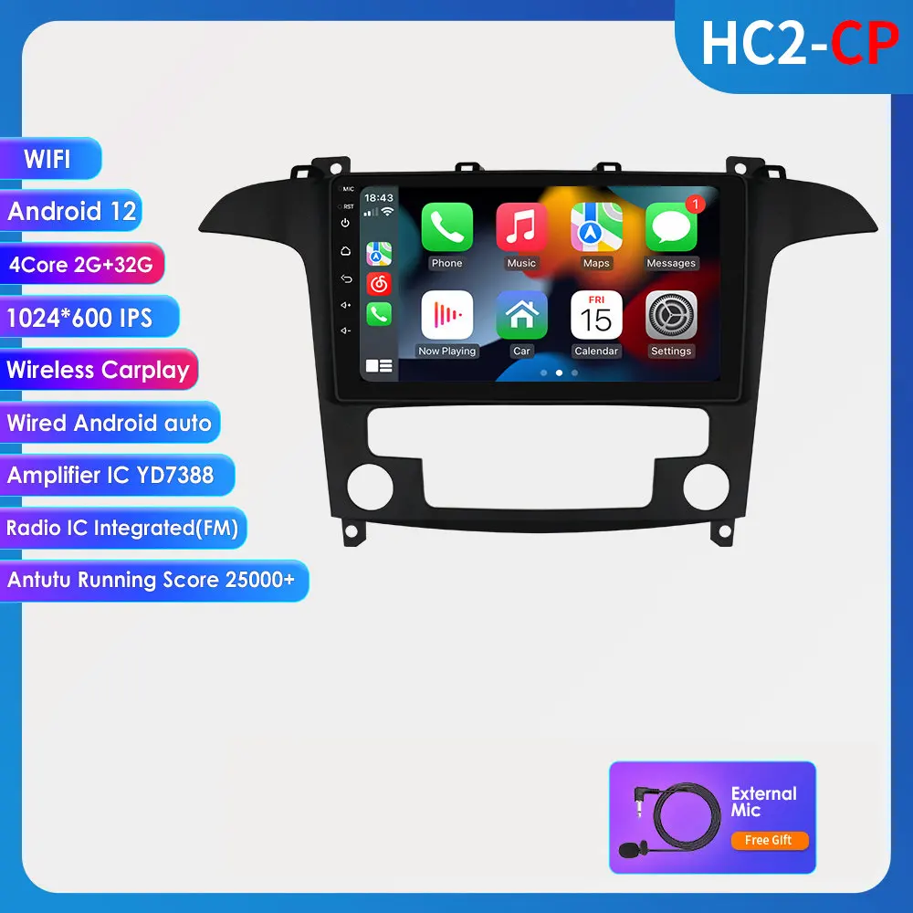 2Din-Android-Car-Stereo-for-Ford-S-Max-S-MAX-2007-2015-Car-Radio ...